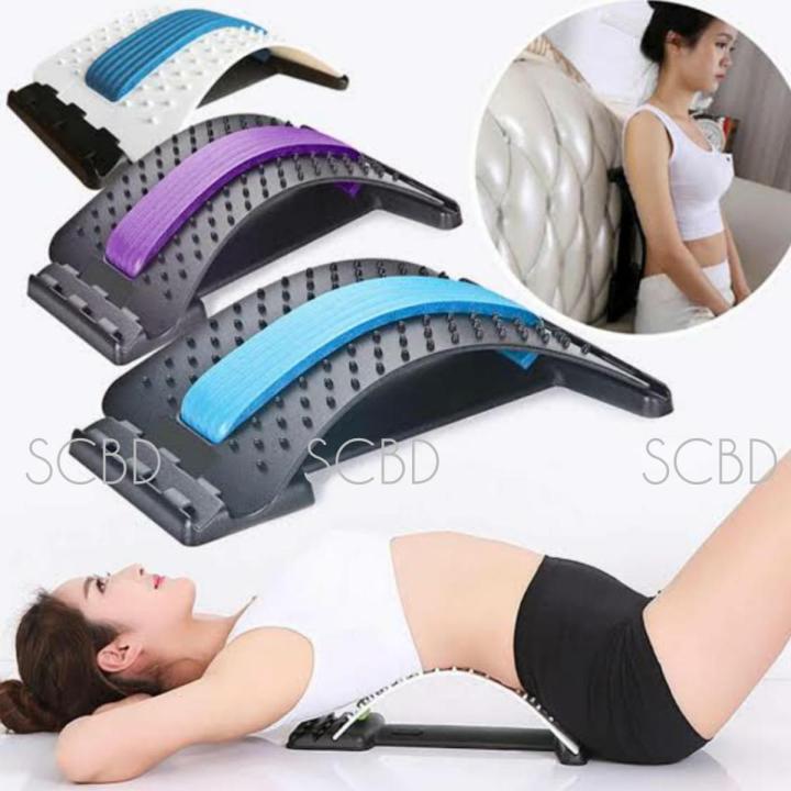 Magic Back Support Stretcher Spine Posture Corrector Massager Lumbar ...