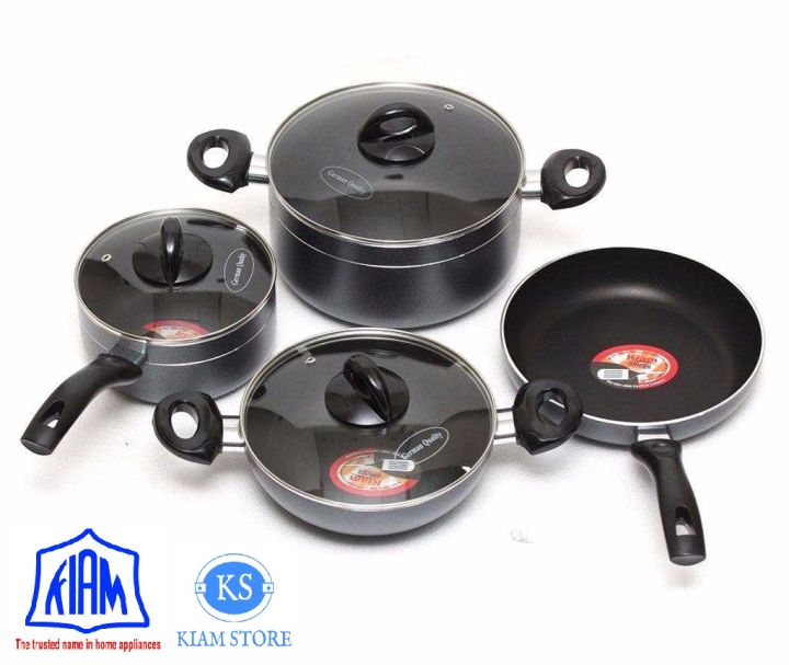 Kiam Non Stick 7 Peaces Cookware set - Fry Pan | Daraz.com.bd