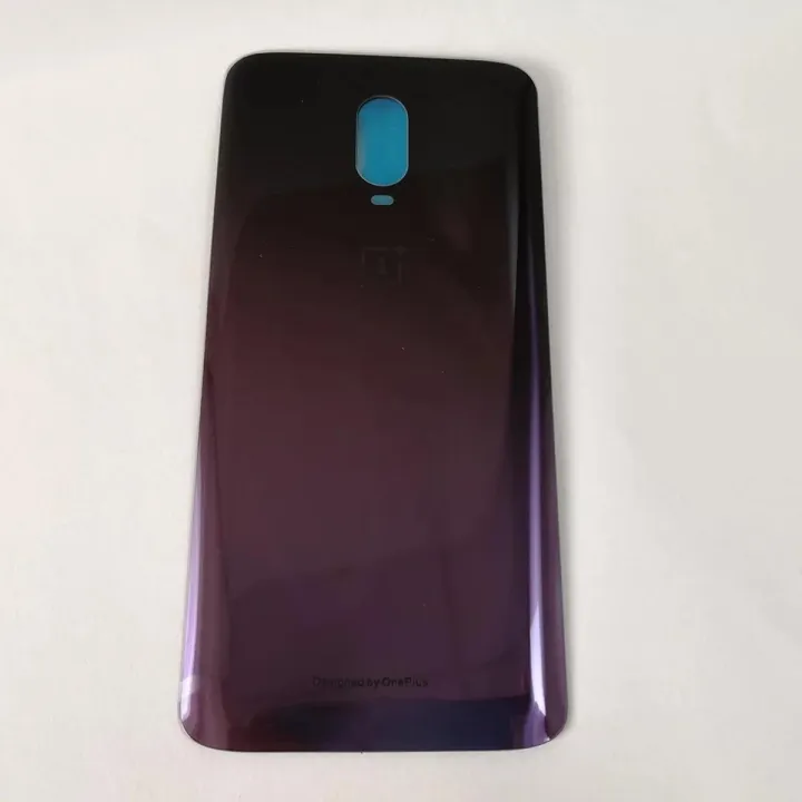 For new oneplus 6T Battery back panel cover rear parts with camera lens ...