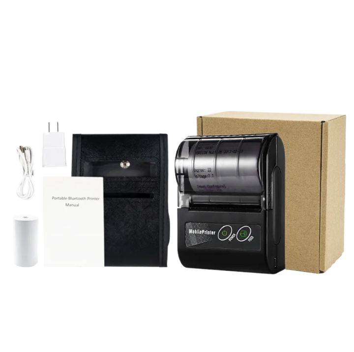 Portable POS Mobile Printer (58mm) | 2-inch Thermal Receipt Printer - USB & Bluetooth ...