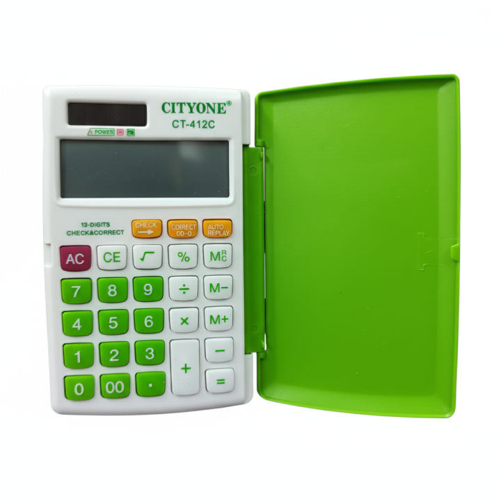 Cityone CT-412C - 12 Digit Desktop Calculator for Business and Home Use ...