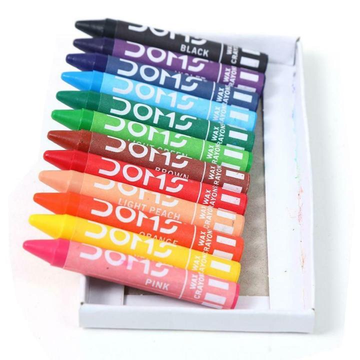 Doms Jumbo Wax Crayons 12 Shades - Water Color | Daraz.com.bd