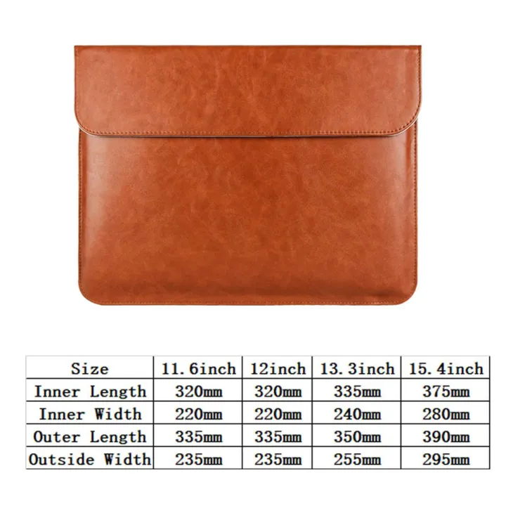 Leather Laptop Bag Case Cover Computer Sleeve for 11 11.6 12 13 13.3 15 ...