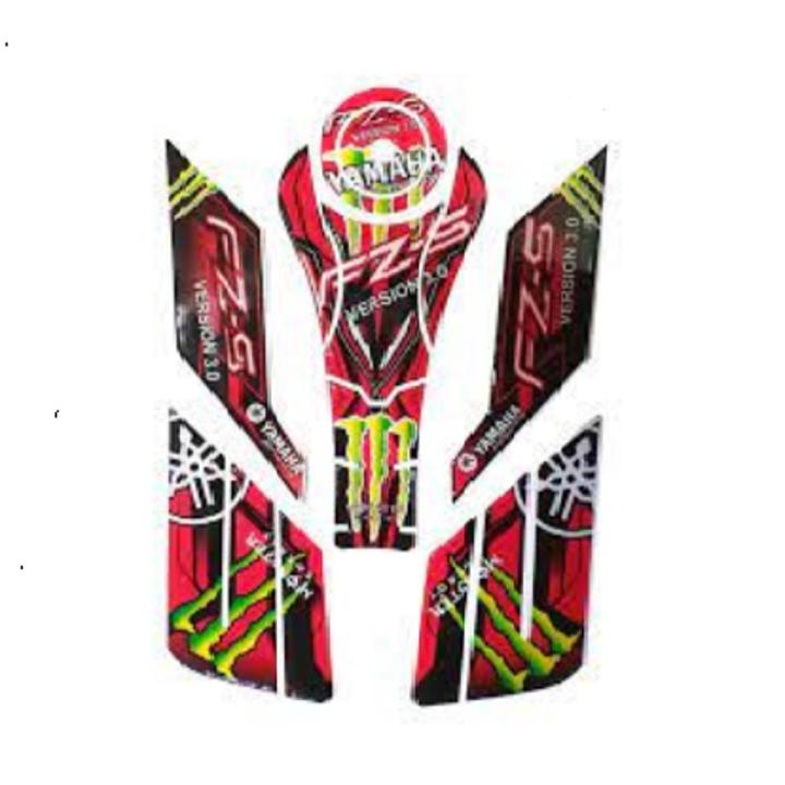 FZ-S V3 Yamaha Fuel Tank Pad full body sticker monster For Motorcycle ...