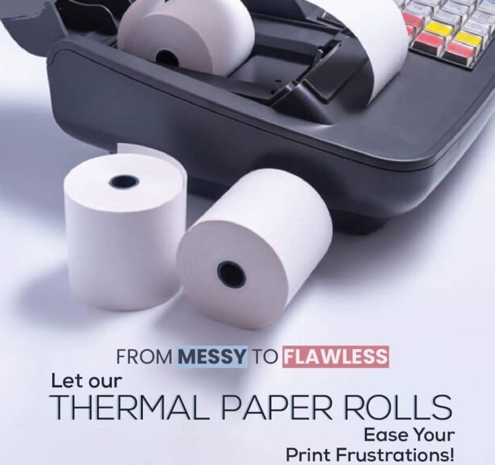 78mm x 56mm Thermal POS Paper Roll 10ps (3 inch POS paper) Cash ...