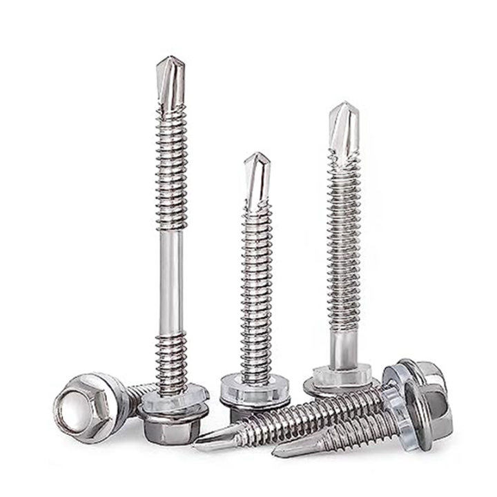 40PCS 14 X 1-1/2 Inch To 2-7/8 Inch Self Drilling Screws For Metal ...