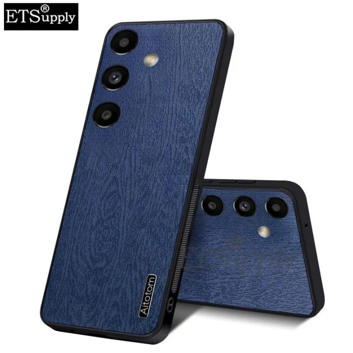 Phone case For Samsung Galaxy A05S Wood Texture Canvas Hrad Shockproof ...