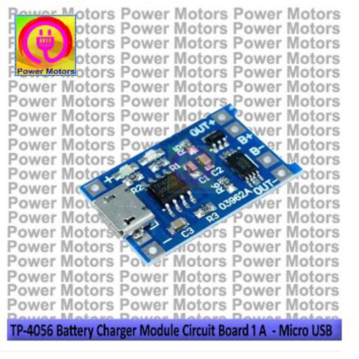 TP4056 Battery Charger Module Circuit Board - Micro USB -Use For 18650 ...