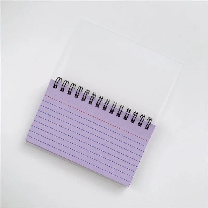 50 Sheets/book Colorful Tearable Spiral Notebook Horizontal Line ...