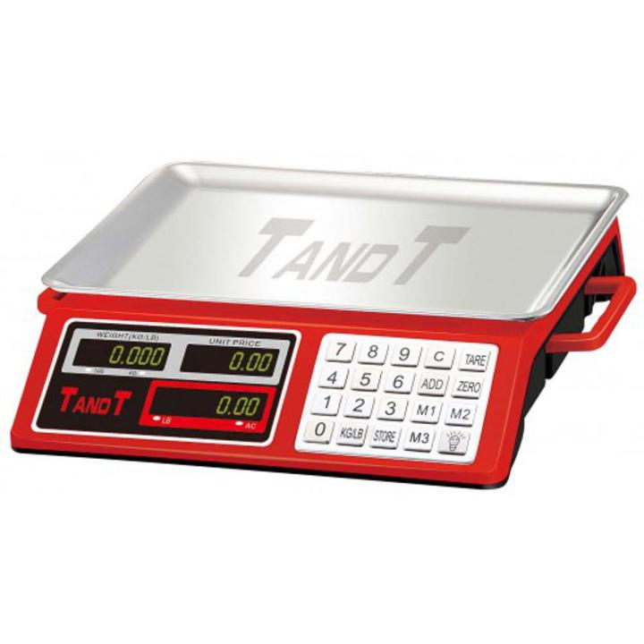 TANDT 30KG Digital Weight Scale T-Tray BSTI Approved Rechargeable Li ...
