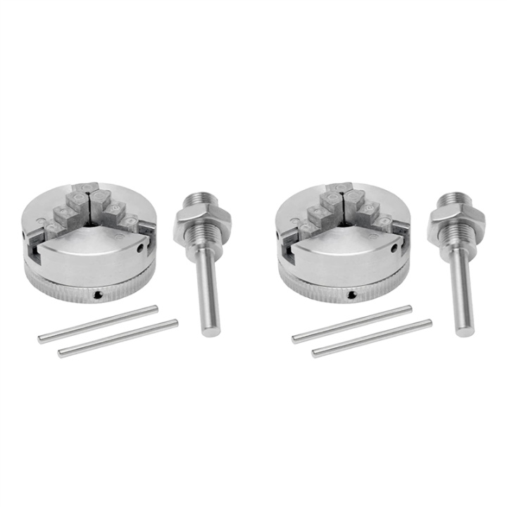 2X Mini Lathe Chuck Set, Z011 Extension Three Jaw Chuck and Connecting ...