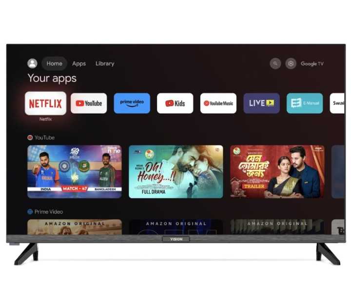 Vision 32" Google TV Smart Wi-Fi Optima Voice Control TV (32Z10 ...