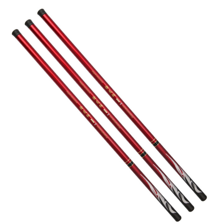 Red Colour Fiberglass Stream Rod Super Hard Light Strong Hand Fishing ...