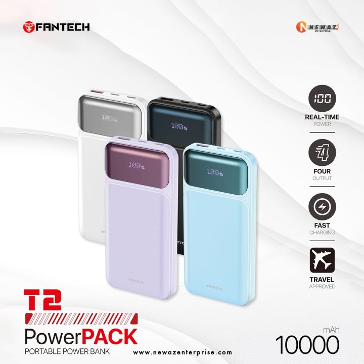 FANTECH T2 Powerbank 10000mAh Mini with Fast Charging 22.5W Airline ...