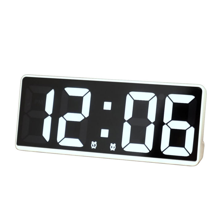 Alarm Clock Digital Temperature Display Dual Alarms Snooze Desktop ...