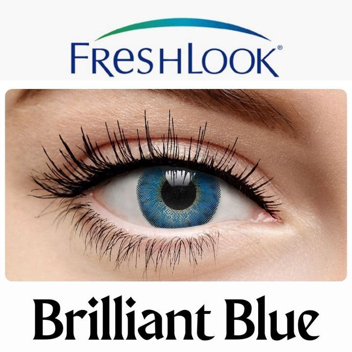 FRESHLOOK Brilliant Blue Color Contact Lens With Kit Box. Freshlook ...