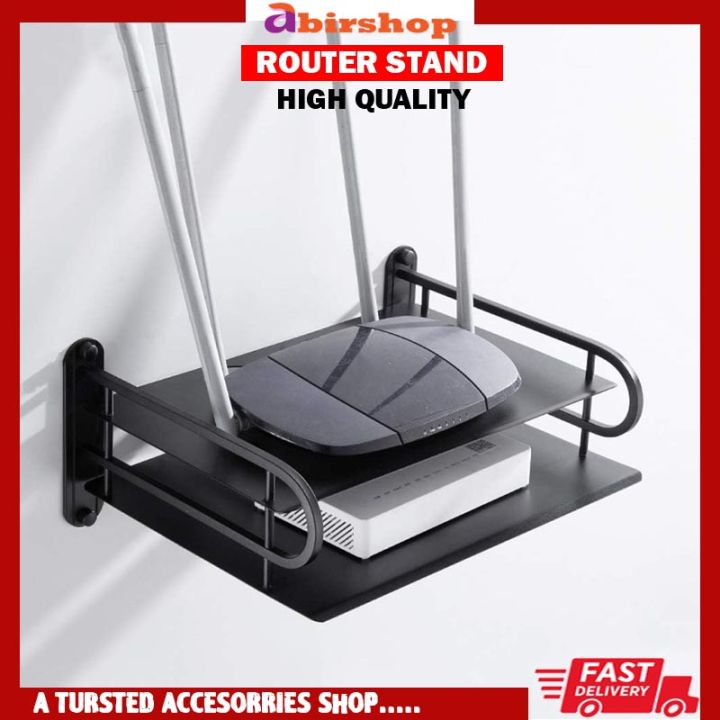Router Storage Wifi Router Storage Box Black Metal Router Stand | Daraz ...
