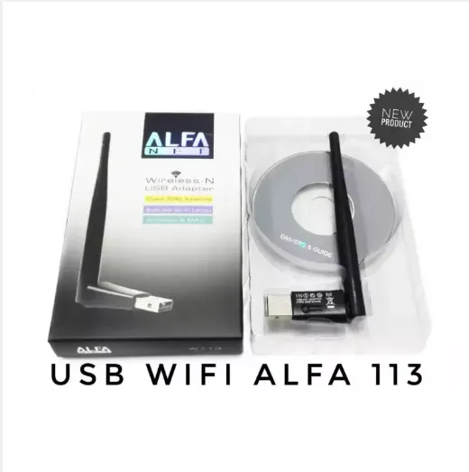 Alfa Net W113 WiFi Fixed 3DBi Antenna Wireless- 300 mbps N USB Adapter ...