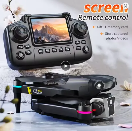 Display Remote Control RC Drone Professional 4K HD Camera WIFI FPV ...