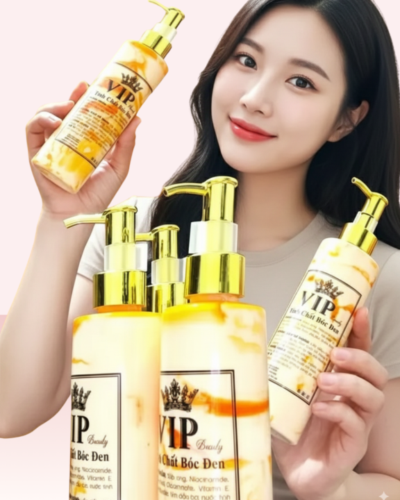 New Cream Body Vip Black Peeling Essence, Helps the skin to absorb the ...