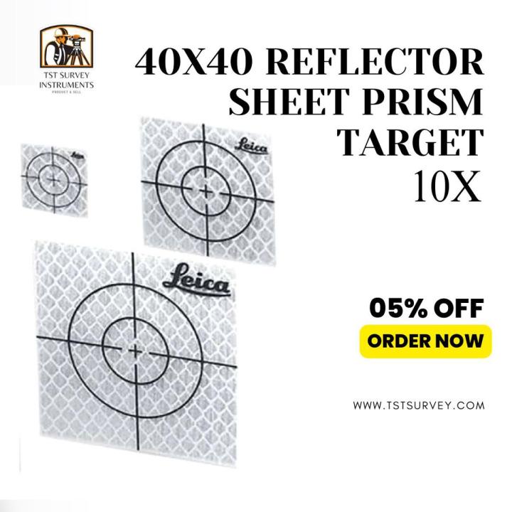 10X 40x40 REFLECTOR Sheet PRISM TARGET For TOTAL STATION | Daraz.com.bd