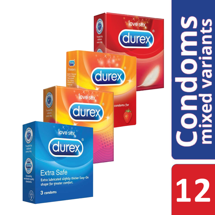 Durex - Mix It Up Assorted Condom - Combo Pack - 4 Packs - 3x4=12pcs | Daraz.com.bd