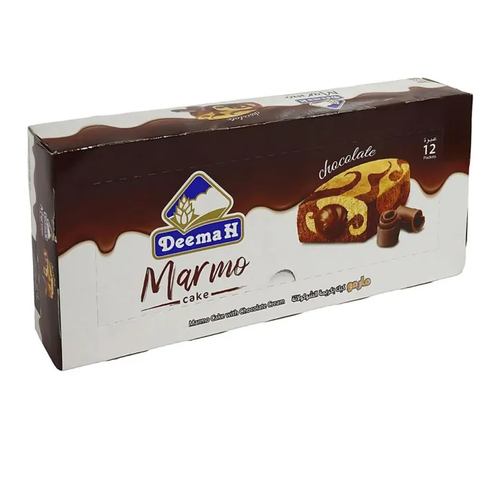Deemah Marmo Cake Chocolate,40g 12 Pcs | Daraz.com.bd