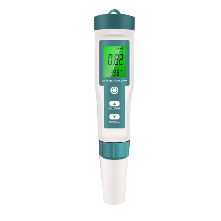 7 in 1 Digital Water Testing Kit PH/TDS/EC/Salinity/ORP/S.G/Temperature ...
