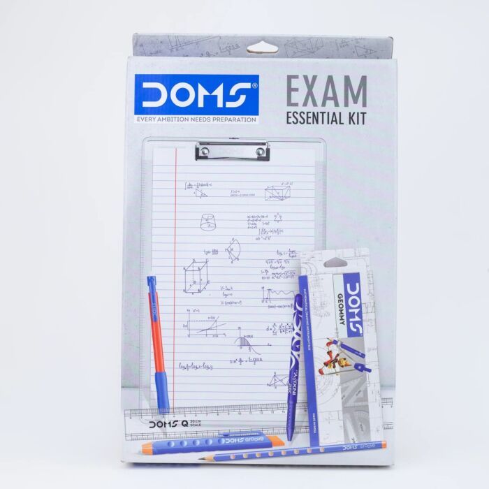 DOMS EXAM Essential KIT, Writing pad, Geometry Box, Pen, Pencil ...