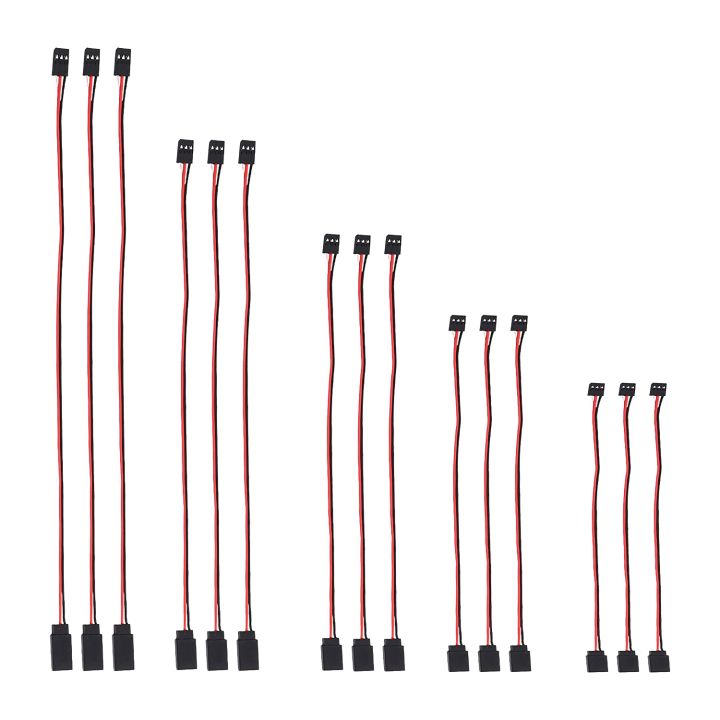 15 Pieces Servo Wire Servo Extension Male to Female Cable (3.9 Inch,5.9 ...