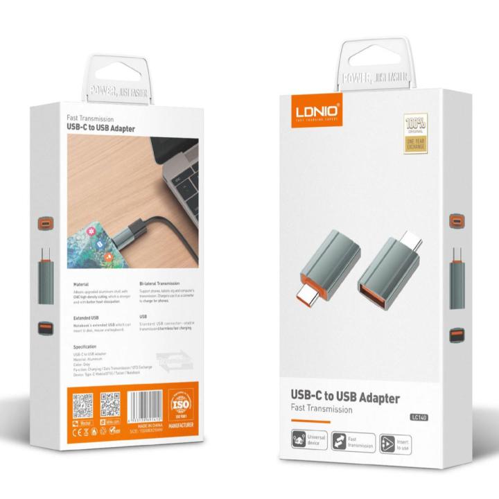 LDNIO LC140 Type-C Male to USB 3.0 OTG Female Wide Compatibility ...