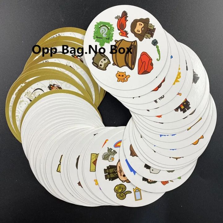 Dobble Card Game Style Spot It Toy Iron Box Sport Go Camping Hip Kids ...