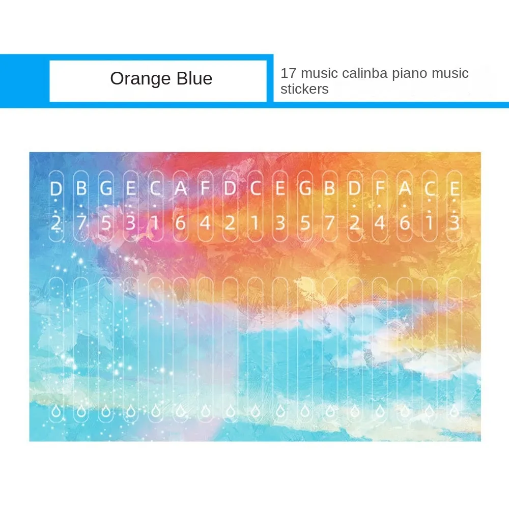 Hot Sale Strengthen The Memory Kalimba Scale Sticker Helpful Practical ...