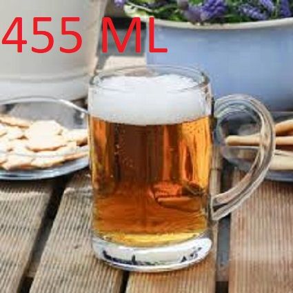 BIg Size Clear Glass Juice/Drinking/Water Mug- Coffee Mug - 455ML O ...