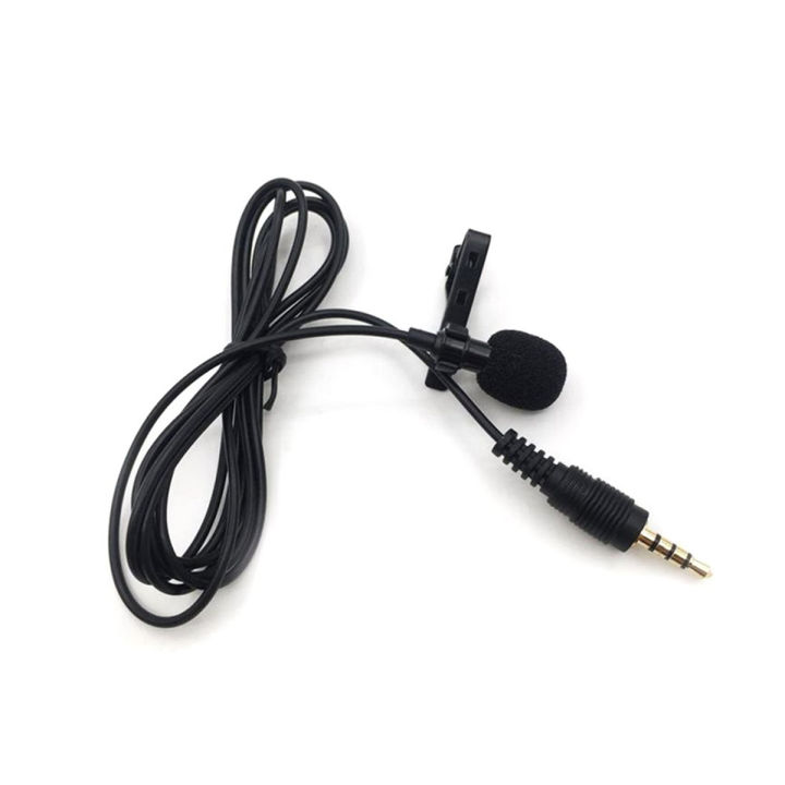 3.5mm Mini Microphone for Smartphones and Audio Output Devices Black ...