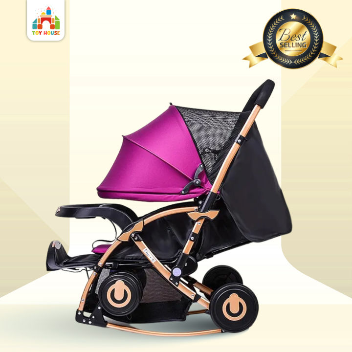 Baby Stroller C3 Pram for Your Baby with Rocking Mood and Adjustable ...