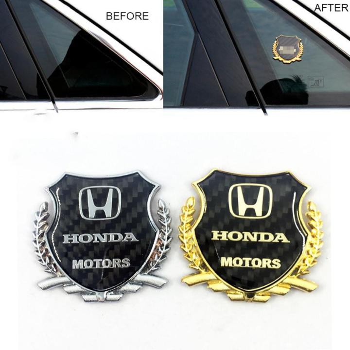 1 x Metal Carbon Fiber Honda Motors Car Trunk Window Sticker | Daraz.com.bd