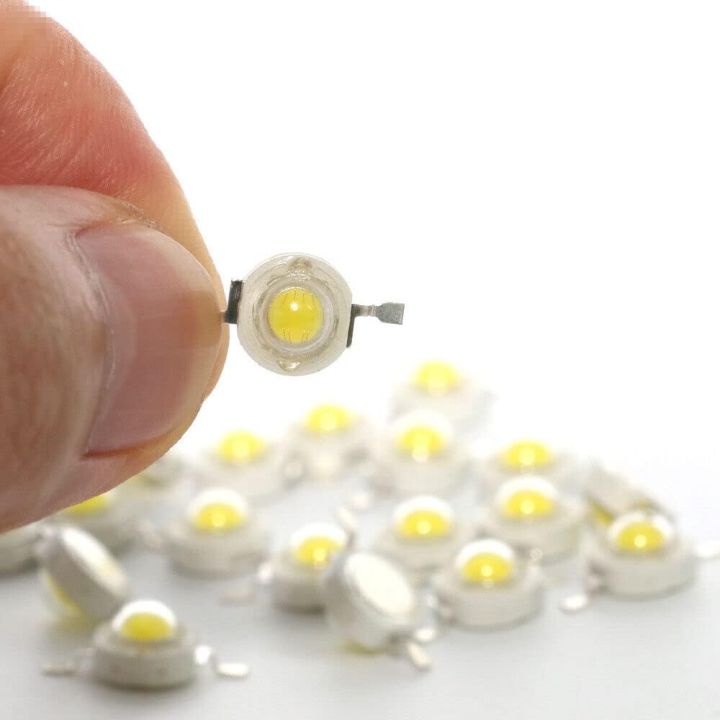 Warm Colour 10 Pcs DC 3V–3.4V 1W High Power LED Chip on Board | Daraz ...