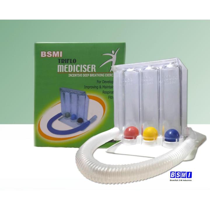 BSMI Triflo 3 Three Ball Respiratory Mediciser Spirometer Incentive ...