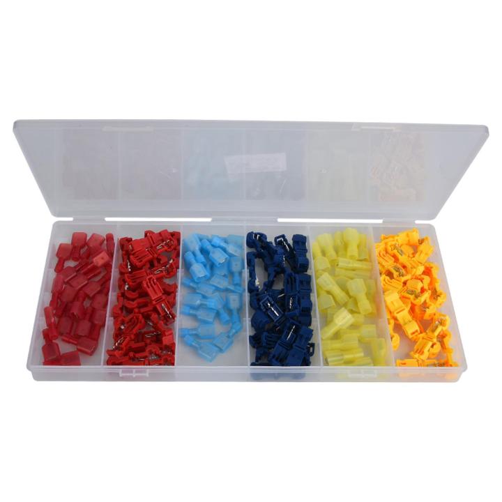 T Type Crimp Terminal Quick Splice Electrical Cable Wiring Connector ...