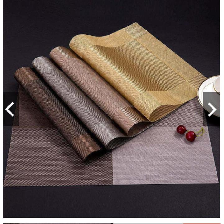 Highly Vital - Refined Taste - 6 pcs Dinning Table PVC Mat Set ...