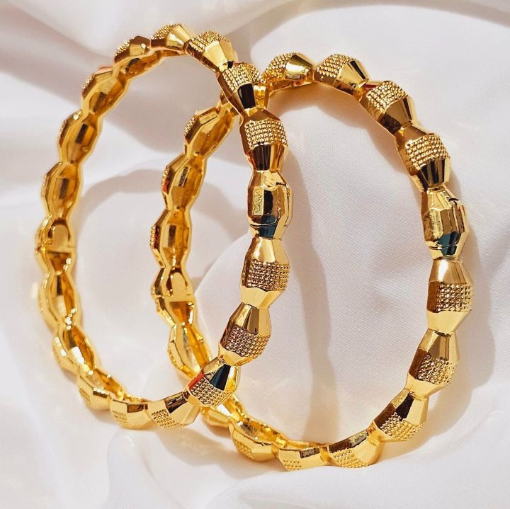 Dubai Gold Polish Premium Quality Lock System Bracelets Bangles For ...