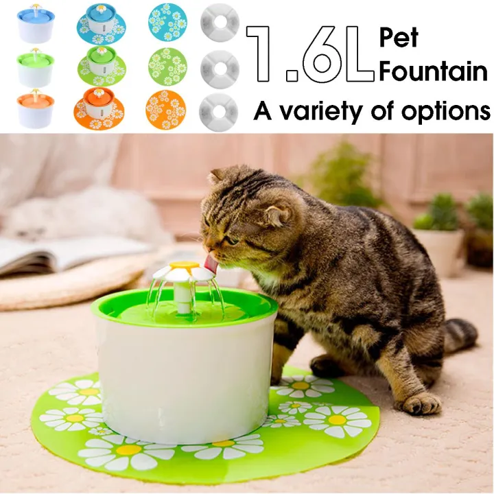 1.6L Automatic Electric Adjustable Pet Water Fountain Dog/Cat Drinking ...