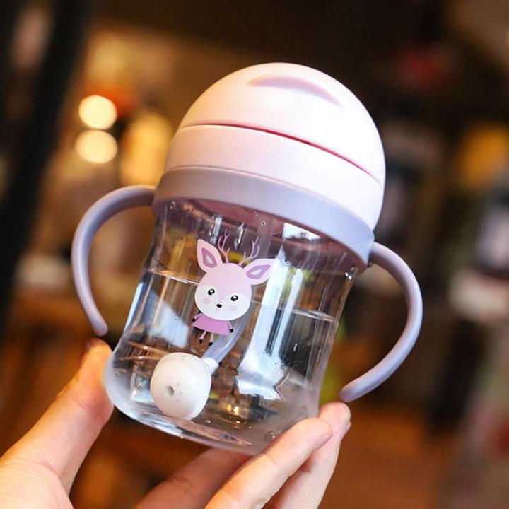 250ml Baby Sippy Water Cup Kid Handle Learn Feeding Drinking Bottle Anti-choking | Daraz.com.bd