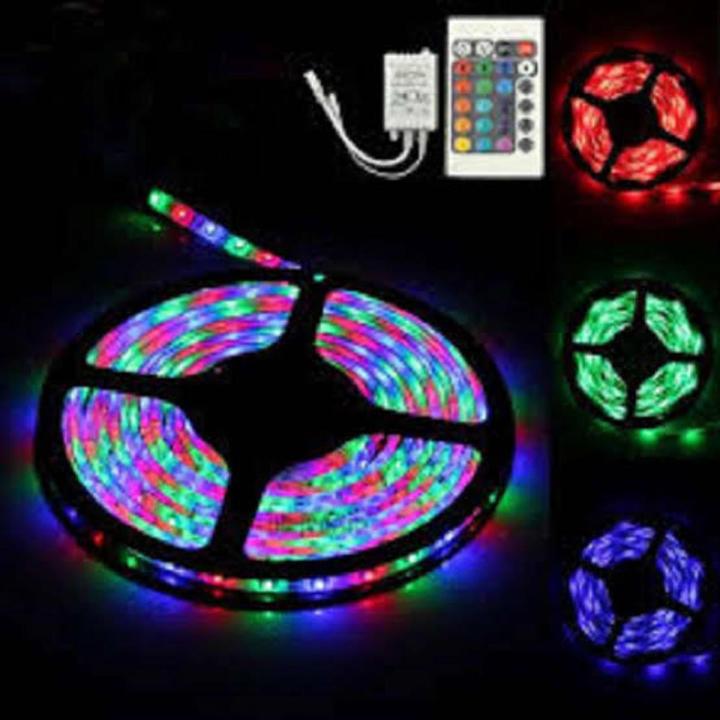 LED Strip Light With Remote DC12V (5 meters) RGB Colour fairy lights ...