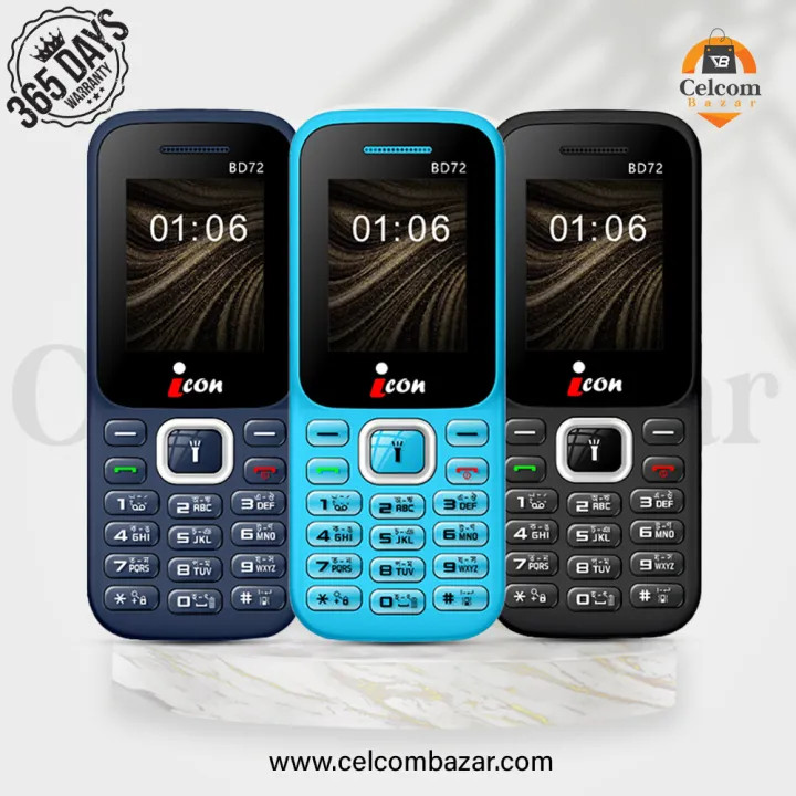 Icon BD72 Sun Feature Phone - Classic Design, Simple Dialing, Single ...