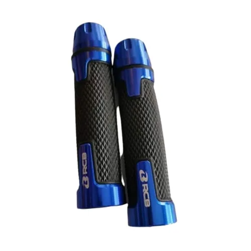 Universal Motorcycle RCB RUBBER HANDLE GRIP ( Blue Color ) | Daraz.com.bd