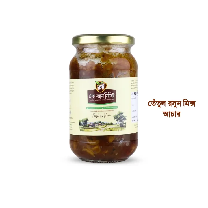 Mix Achar, Tetul Rosun Mix Achar, Premium Tamarind Garlic Mix Pickle ...
