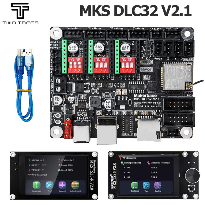 MKS DLC32 V2.1 Offline Controller Board 32bits ESP32 WIFI GRBL ...