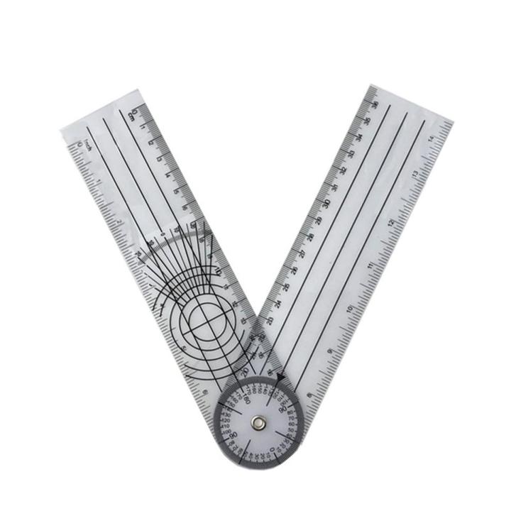 Cimiva 0-140mm 360 Degree Goniometer Angle Medical Spinal Angle Ruler ...